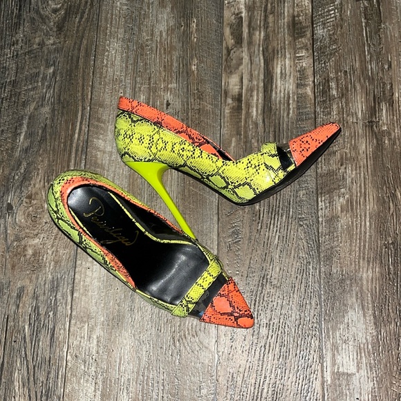 Shoes | Privileged Brand Multi Color Stiletto Size 85 | Poshmark